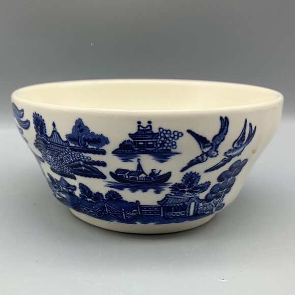 Churchill | Dining | Churchill Blue Willow White With Blue Pattern Soup ...